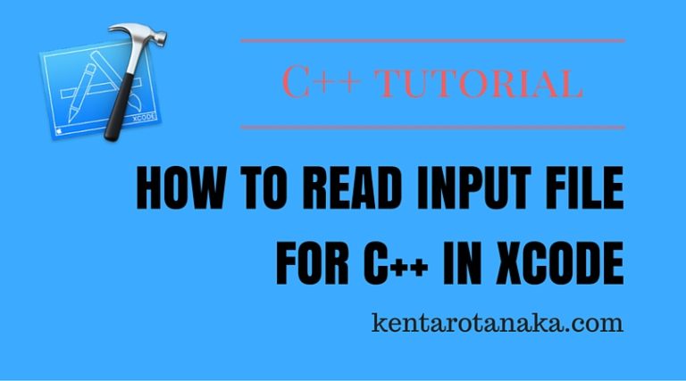 How to read input file for C++ in Xcode - KENTARO TANAKA